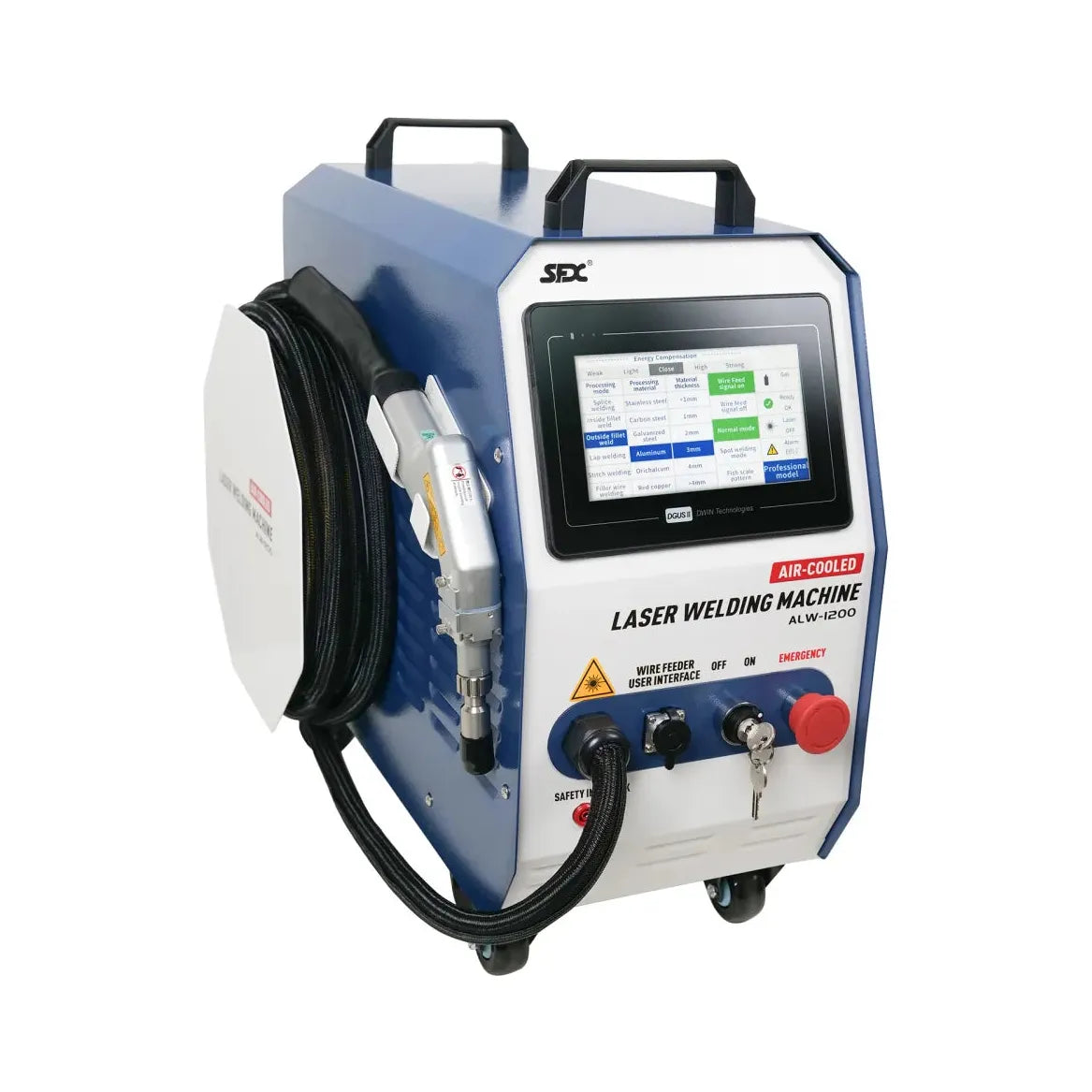 SFX 1200W Portable 2-in-1 Laser Welding Machine with Weld Seam Cleanin ...